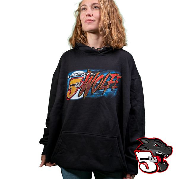 Lucas Wolfe 5W 'Howling Grounds' Hoodie – Black – Lucas Wolfe Auto Racing